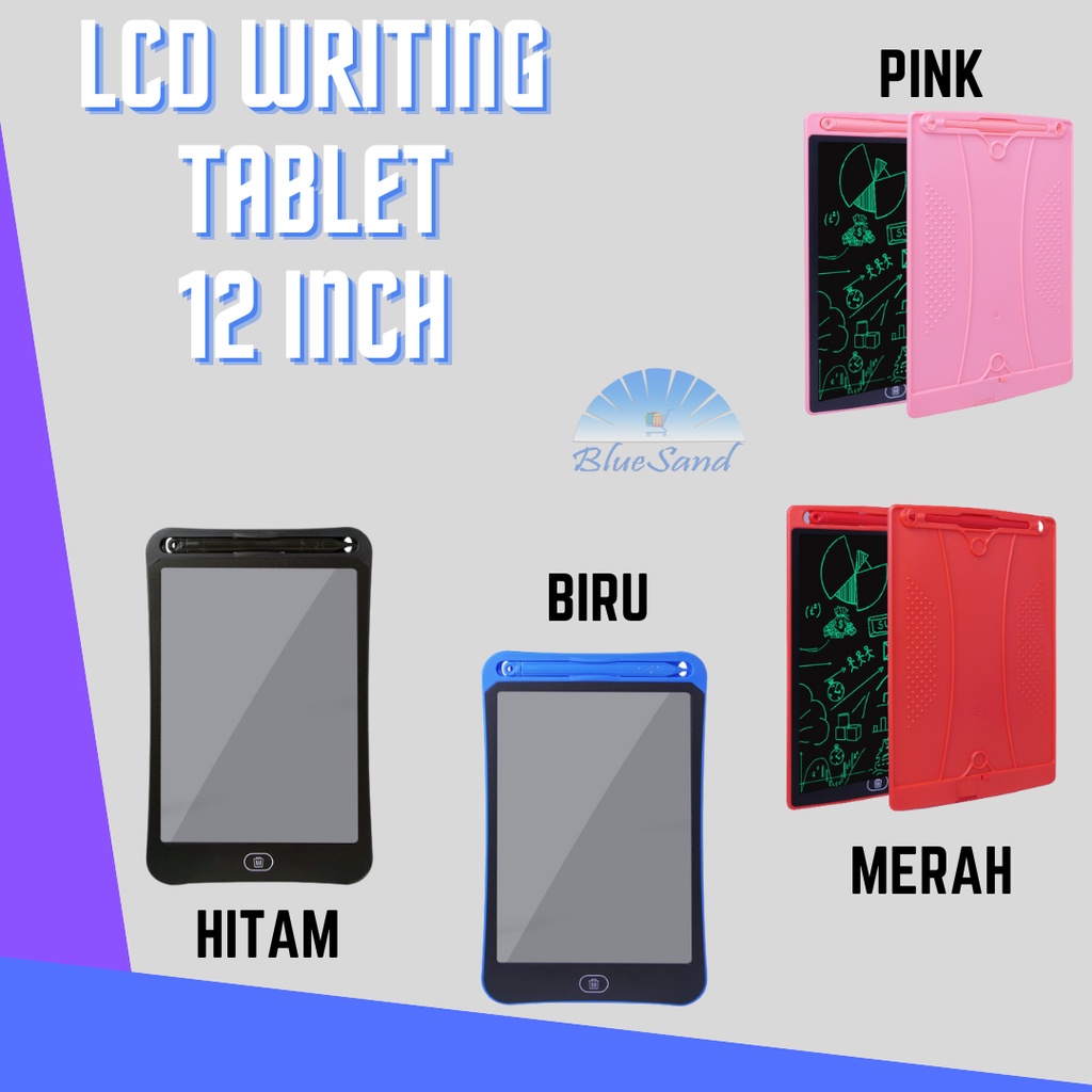 Jual Papan Tulis Anak LCD Writing Color Board 12 " Papan Gambar Tablet ...