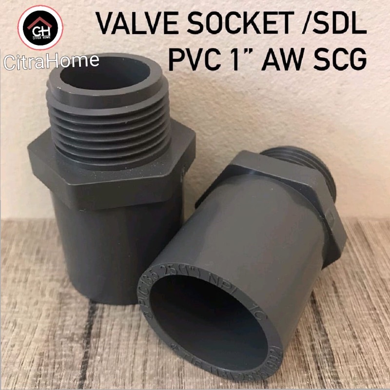 Jual SDL Valve Socket PVC 1” AW SCG | Shopee Indonesia