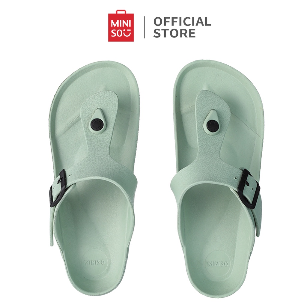 Jual MINISO Sandal Jepit Wanita Sandal Fashion Flip Flops Nyaman Model ...