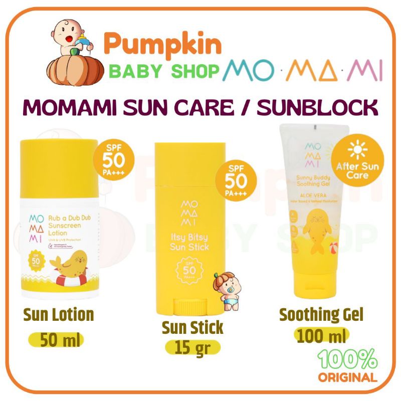 Jual MOMAMI Sunscreen bayi Anak / Momami Sunblok | Shopee Indonesia