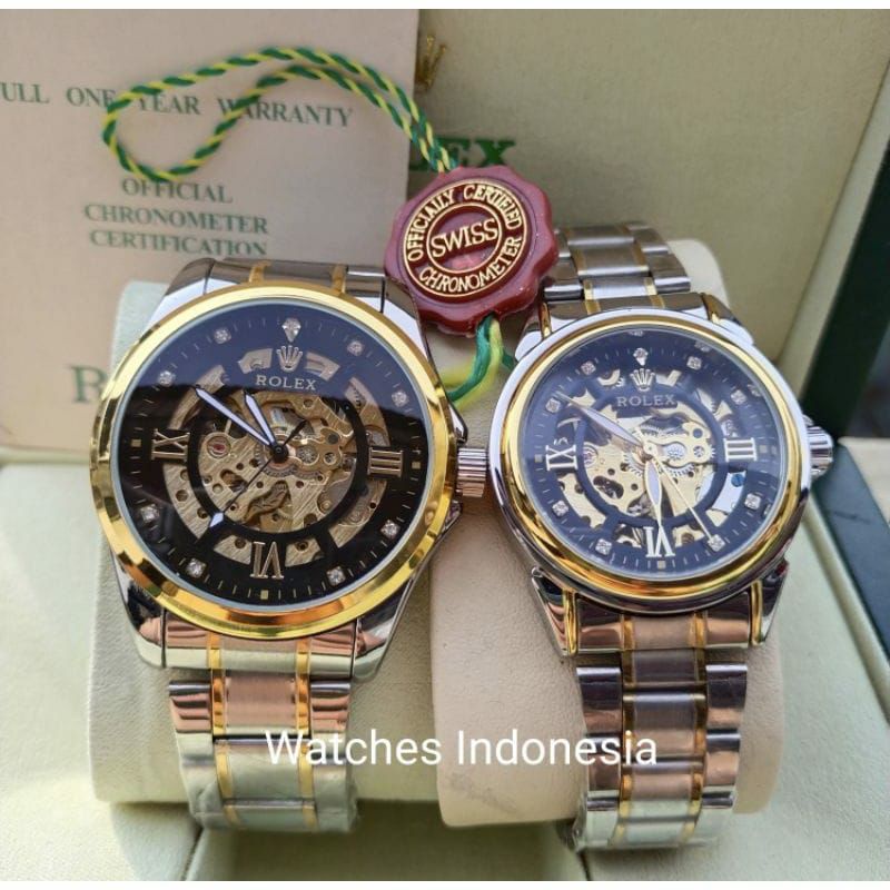 Jual Jam Tangan Coupel Otomatis Terlaris Rantai Automatic Rolex Tanpa ...