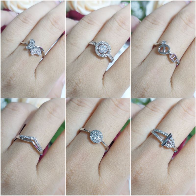 Jual Cincin Perak 925 Lapis Mas Putih / CN | Shopee Indonesia