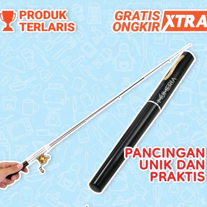 Jual Fishing Rod Pen Alat Pancing Joran Kail Pulpen Pena Mini | Shopee ...