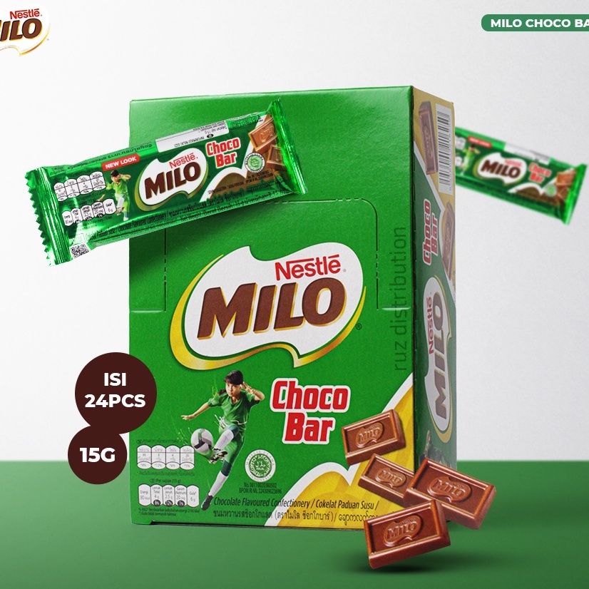 Jual NESTLE MILO CHOCO BAR BOX isi 24pcs | Shopee Indonesia