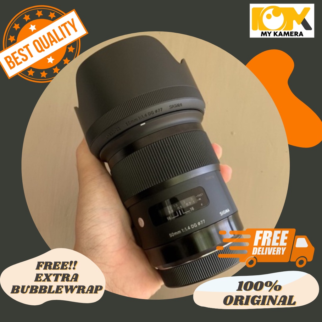 Jual SIGMA ART 50MM F1.4 DG FOR CANON MULUS BERGARANSI SIAP DIPAKAI | Shopee Indonesia