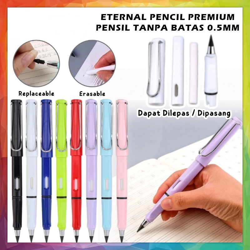 Jual Pensil Tanpa Batas HB 0.5mm / Pensil Ajaib Tanpa Rautan Untuk ...