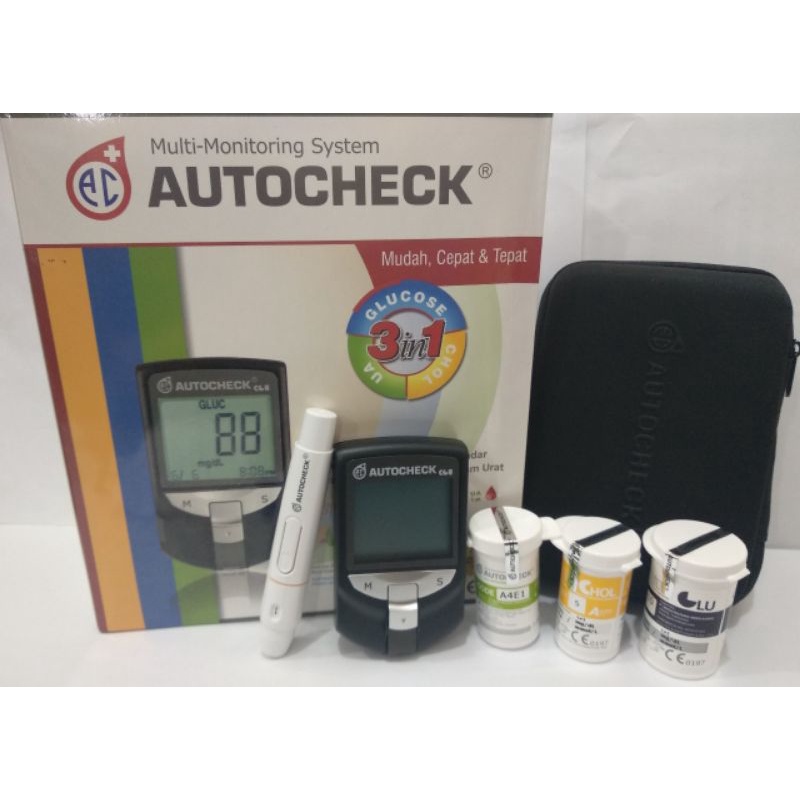 Jual Alat Autocheck 3 in 1 GCU (Gula, Kolesterol, Asam Urat) | Shopee ...