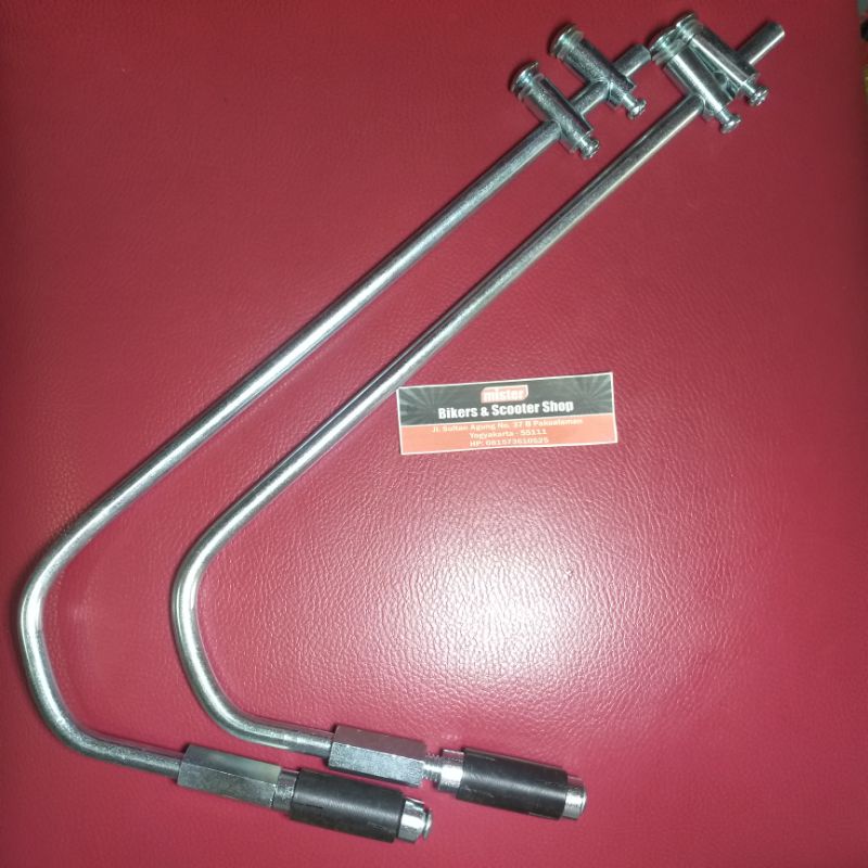 Jual Tiang Dudukan Bracket Windshield Long Flyscreen Vespa LX Tinggi ...