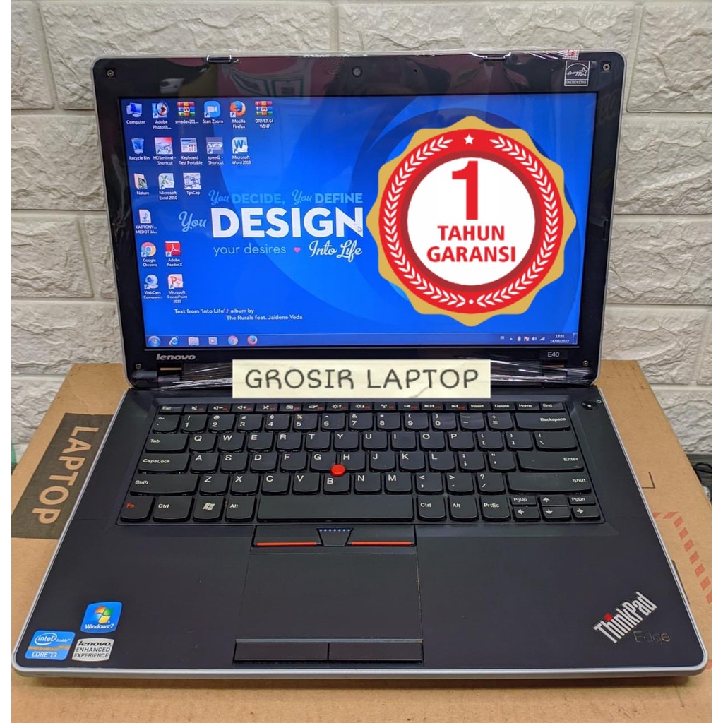 Jual LAPTOP LENOVO thinkpad EDGE L02 CORE i3 RAM 4GB SSD 512GB LCD 14"in NORMAL Nominus ...