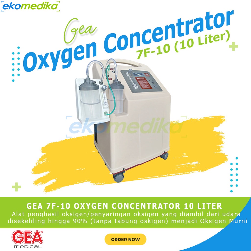 Jual Oxygen Concentrator GEA 7F-10 LPM Mesin Penghasil Oksigen 10 Liter GEA Alat Penghasil ...
