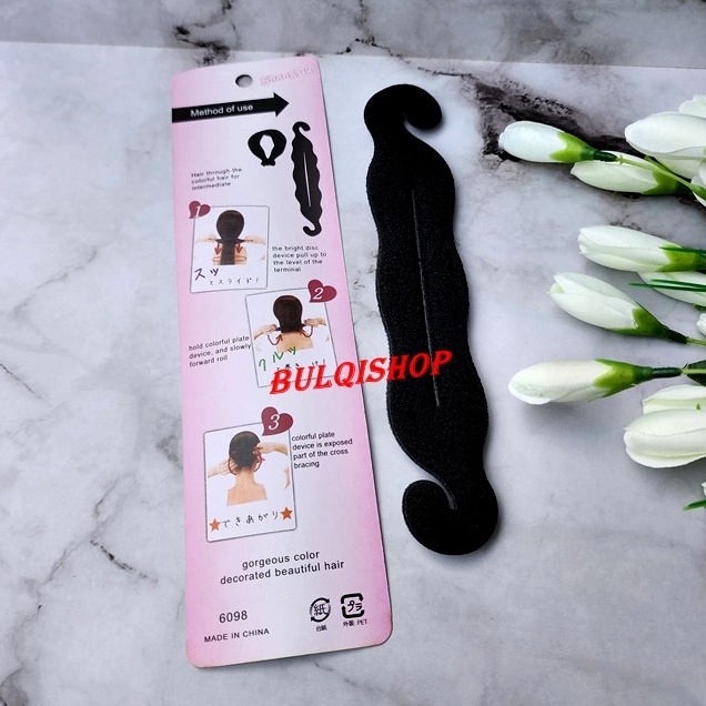 Jual Magic Sponge HITAM KAIT hairbun donut maker hardini ikat rambut ...