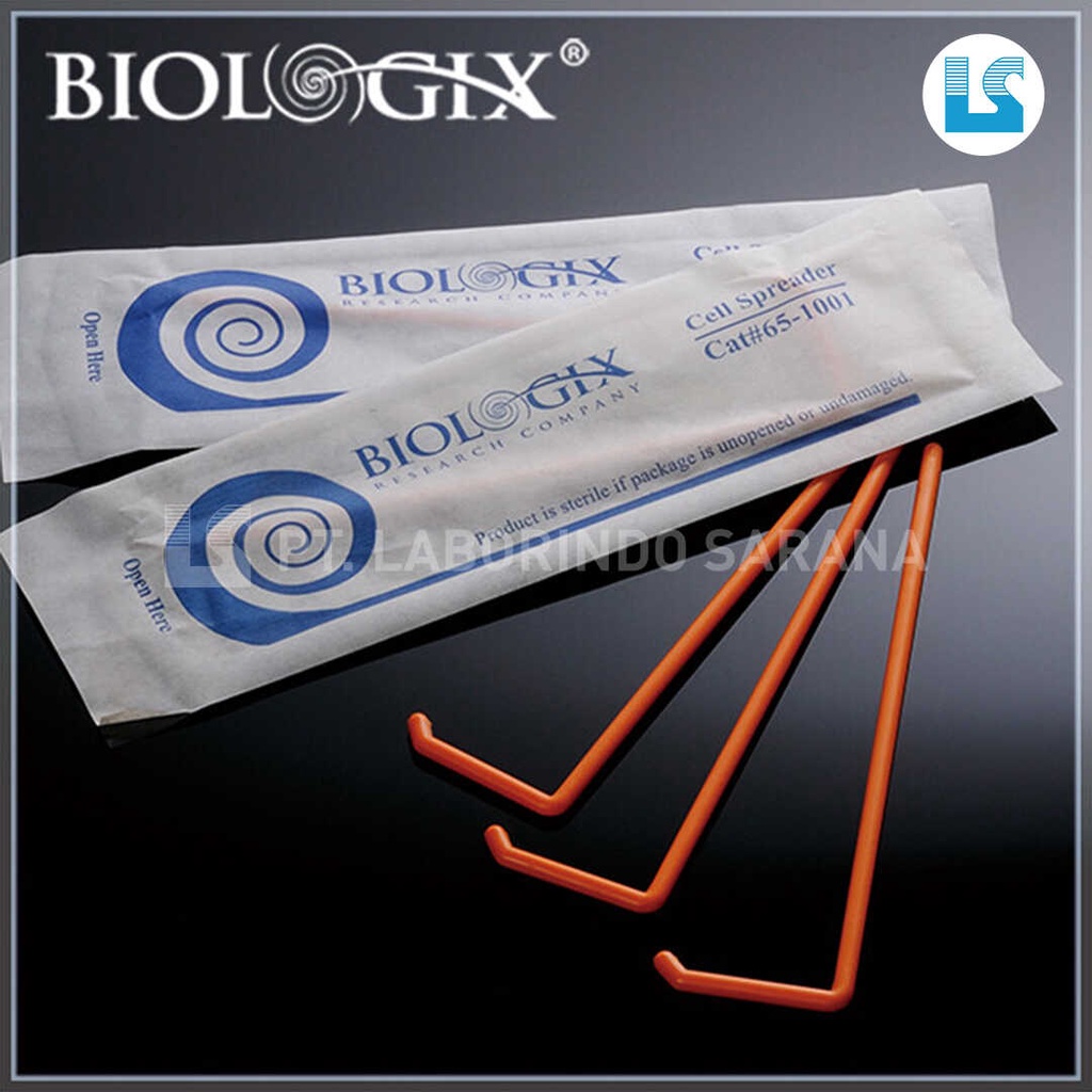 Jual L-shaped Spreader Polystyrene Sterile 1 Piece Orange Biologix ...