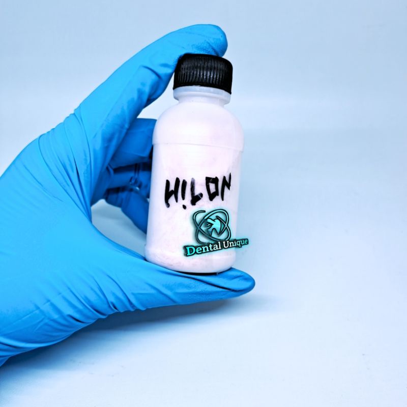 Jual 50gr Hilon Powder serat self curing / Bahan Lem gusian Gigi palsu ...