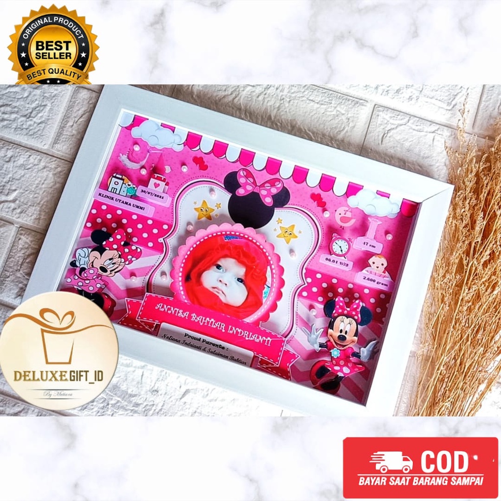 Jual BIODATA BAYI & ANAK 3D atau 2D UKURAN 35 x 25 Cm [Desain PART 2 ...
