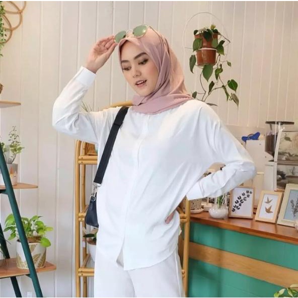 Jual KEMEJA POLOS WANITA / KEMEJA STANDAR / KEMEJA HITAM PUTIH / KEMEJA KANTORAN / KEMEJA ...