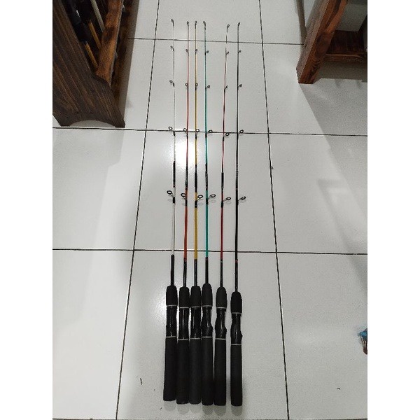 Jual home Made joran sambung 2 fiber solid lentur 125cm | Shopee Indonesia