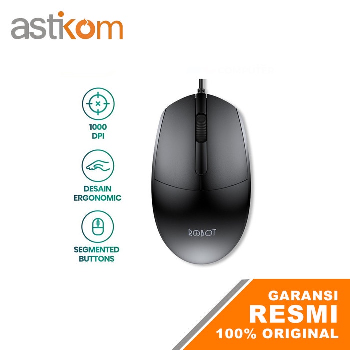 Jual Mouse Robot M120 Black USB Cable | Shopee Indonesia