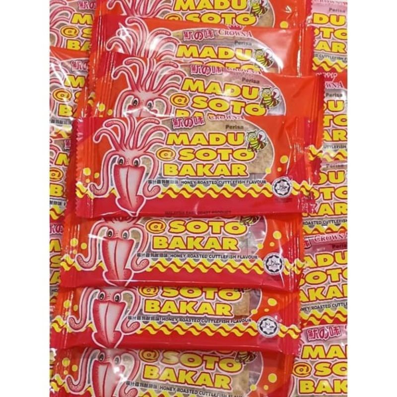 Jual Sotong Original dan Bakar Madu 1 Sachet /Honey Roasted Cuttlefish ...