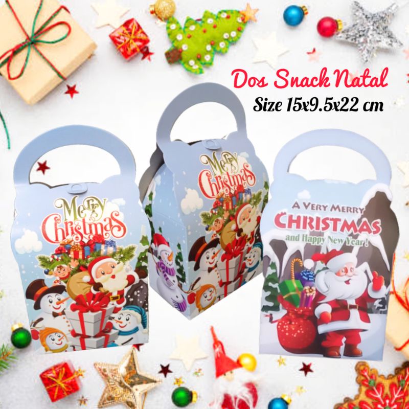 Jual Dos Hampers Natal untuk Snack Cookies Kue dll | Shopee Indonesia