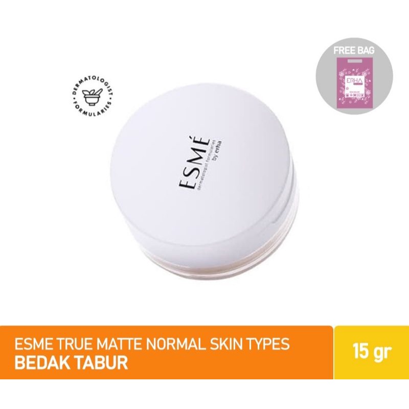 Jual ESME Bedak Wajah Tabur ERHA True Matte - Semua Jenis Kulit ...