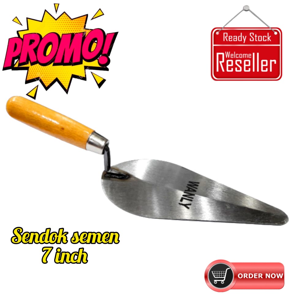 Jual Sendok Cetok Adukan Acian Tukang Semen Beton Besi Baja Asli Lancip ...