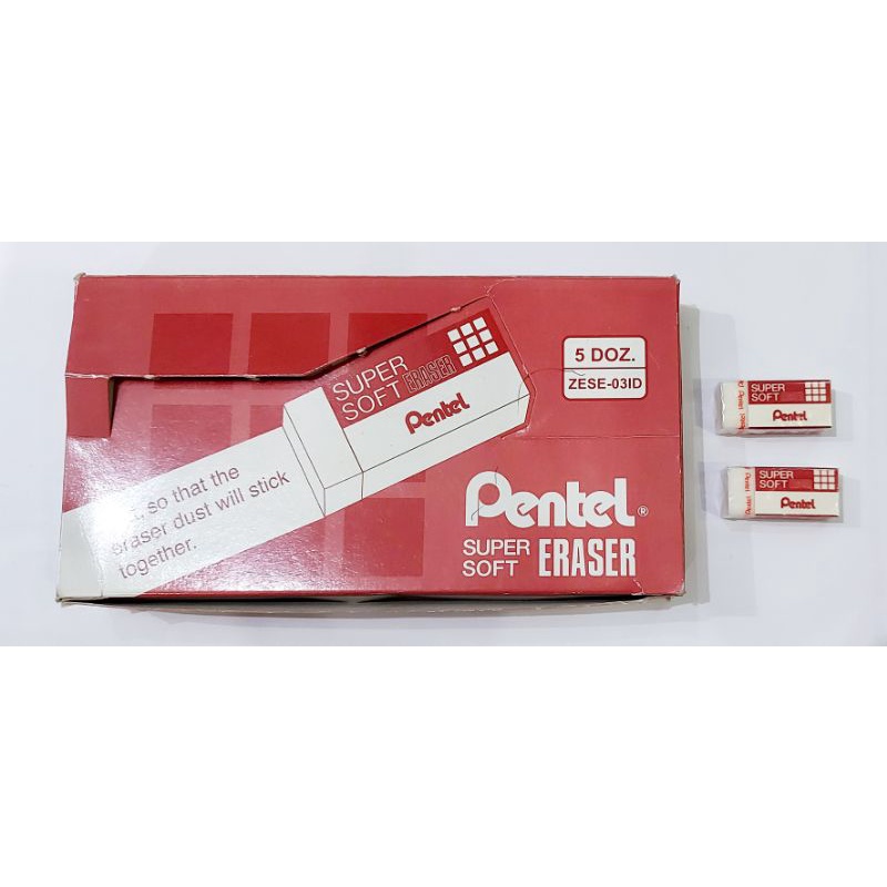 Jual Penghapus /Eraser /Stip Pentel Putih 2 ukuran Tgg dan Kecil ...