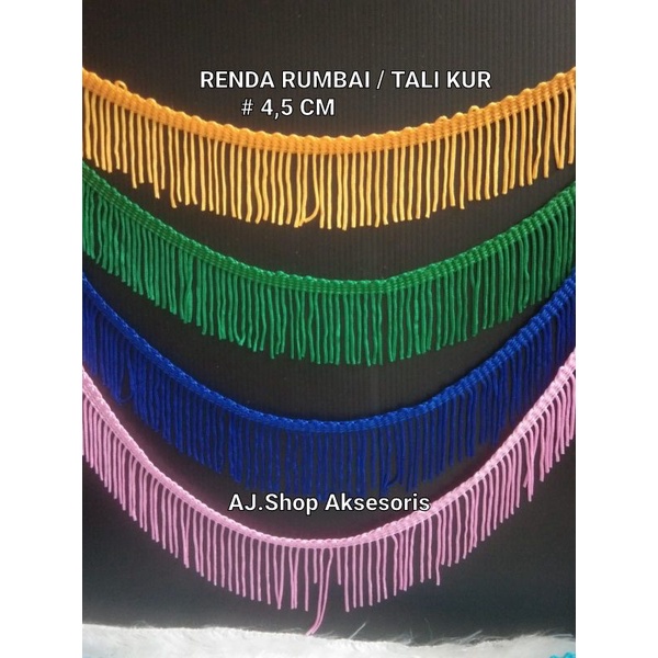 Jual RENDA RUMBAI / TALI KUR / LEBAR 4,5 CM HARGA ISI PER PACK | Shopee ...