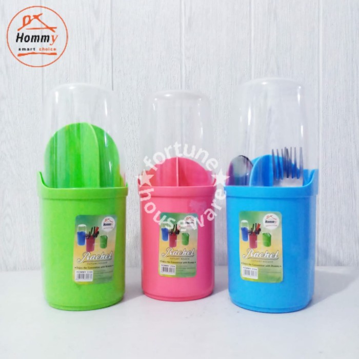 Jual HOMMY Rachel Tempat Sendok + Tutup Bening | Shopee Indonesia
