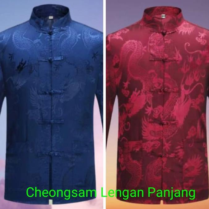 Jual Cheongsam Pria Khusus 2warna | Shopee Indonesia