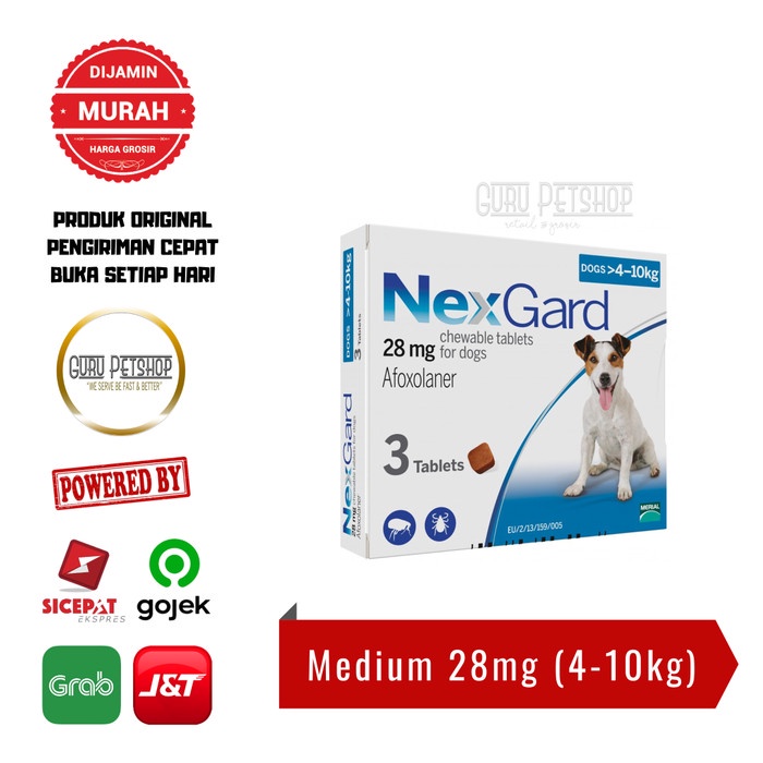 Jual Nexgard Obat Kutu Anjing / Demodex M (4-10 kg) | Shopee Indonesia