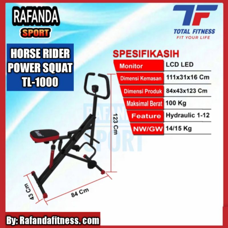 Jual Alat Olahraga Horse Power Roder TL-1100 Total Fitness | Shopee ...