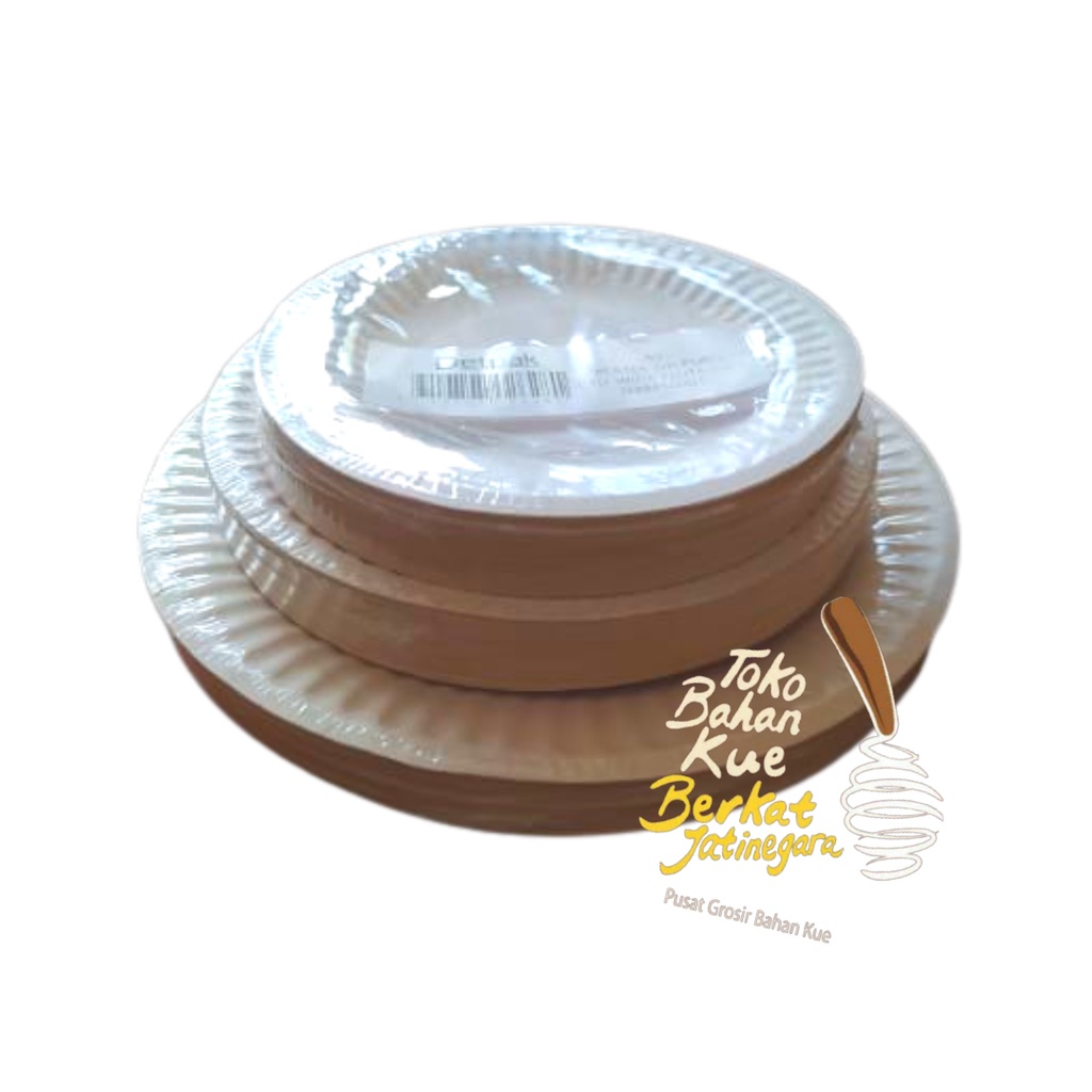 Jual PAPER PLATE 6,7,9 INCH / PIRING KERTAS MOTIF POLOS | Shopee Indonesia