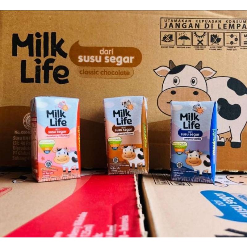 Jual PROMO !! SUSU UHT MILK LIFE 125 ML SUSU UHT | Shopee Indonesia