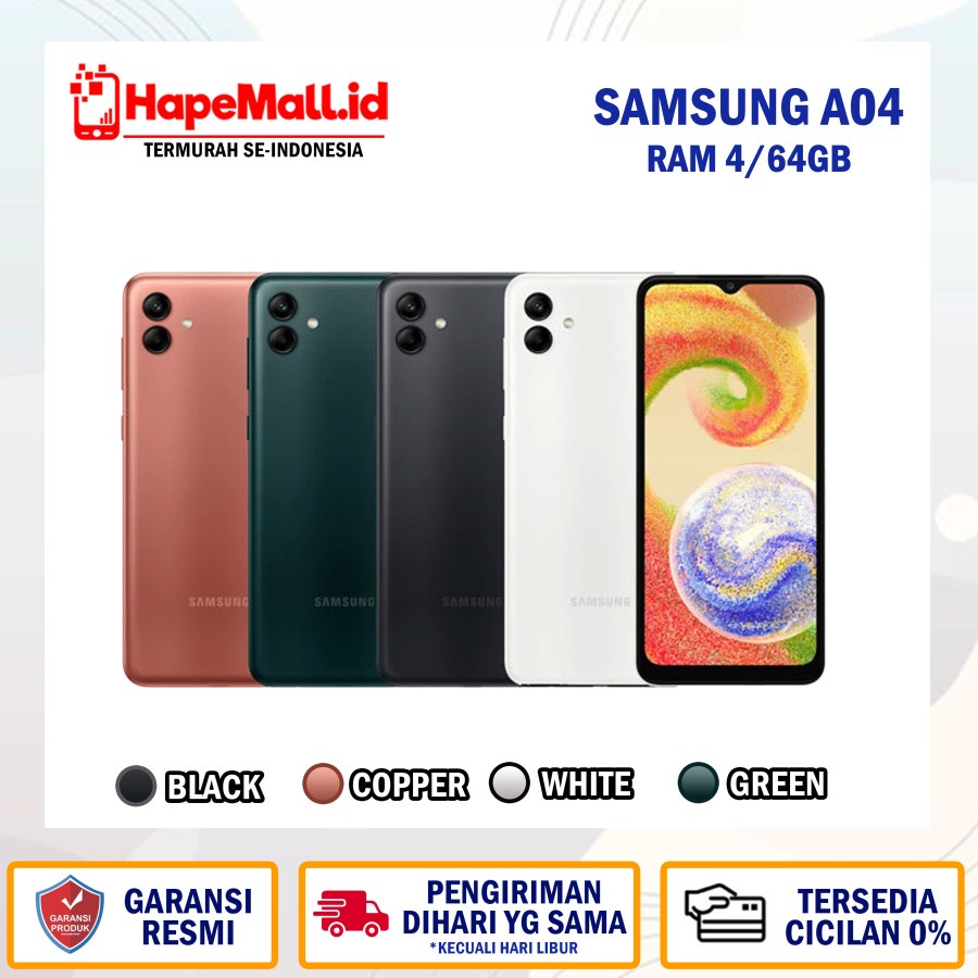 Jual SAMSUNG GALAXY A04 RAM 4/64 GB GARANSI RESMI SEIN TERMURAH ...