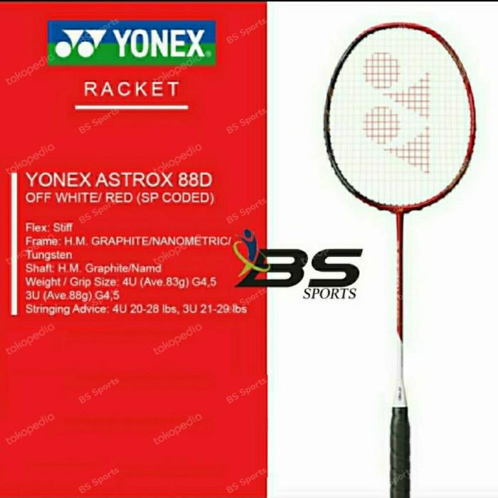 Jual Raket Raket Badminton Yonex Astrox 88D Dominate New Colour 100% ...