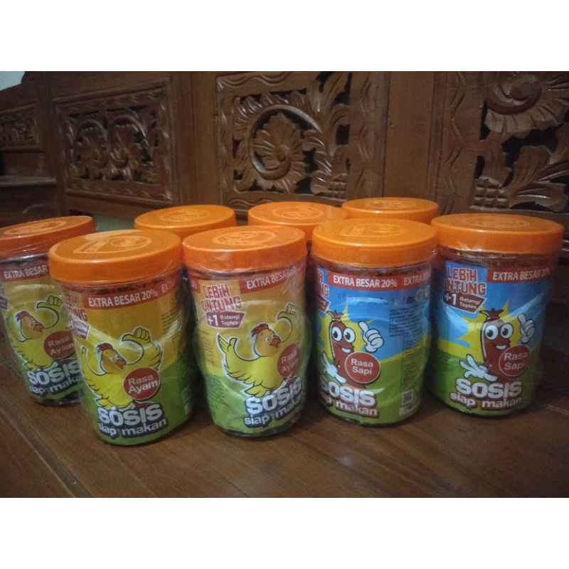 Jual Sosis So Nice Siap Makan Kemasan Toples 525g Isi 241pcs Shopee Indonesia