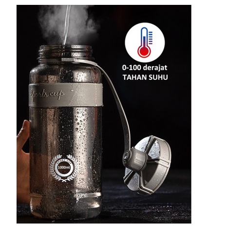 Jual Botol air sports cup minum 1 liter Big Drinking Cup B 073 1000ml ...