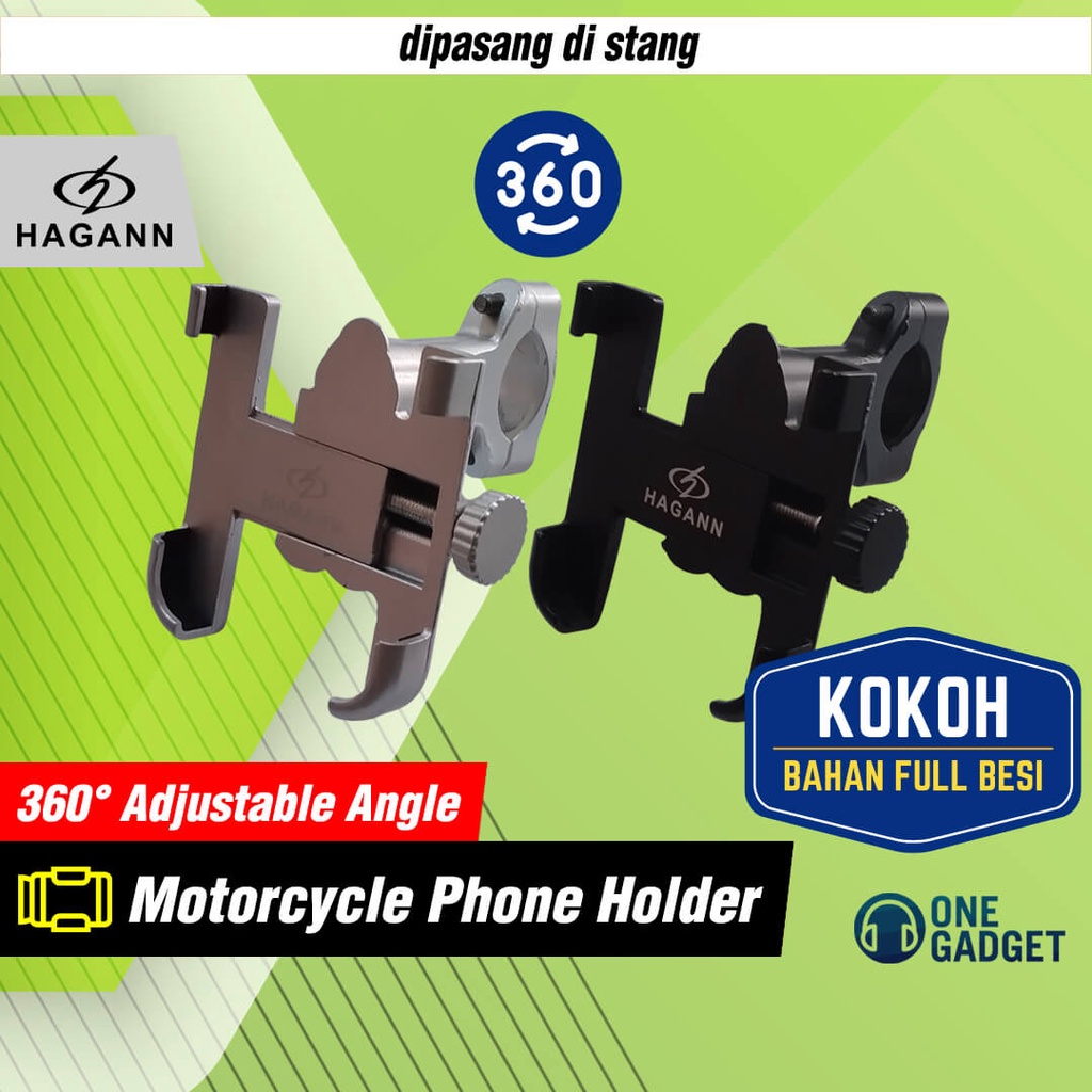 Jual HAGANN SHO-1002 Phone Holder Motor Besi Dudukan Tempat HP Di Stang ...