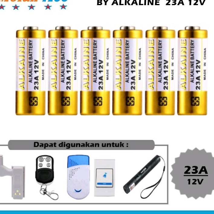 Jual Baterai Alkaline 23A 12V / Batu Batre 12 Volt Battery Mini A23 Batrei Batrai Kering Untuk ...