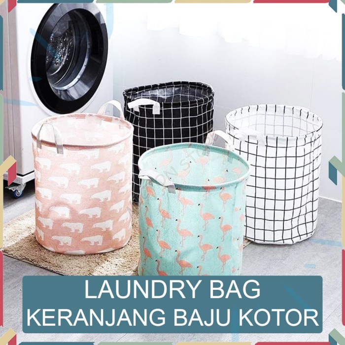 Jual MICTON Laundry Bag Keranjang Baju Pakaian Kotor Organizer Tempat ...
