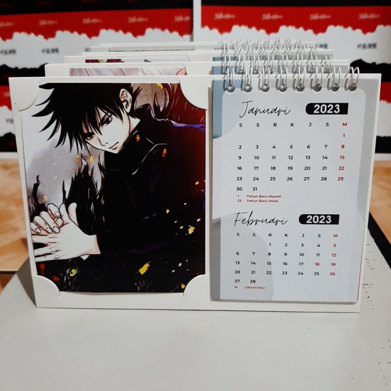 Jual Kalender duduk Jujutsu kaisen, gojo satoru, sukuna, itadori yuji ...