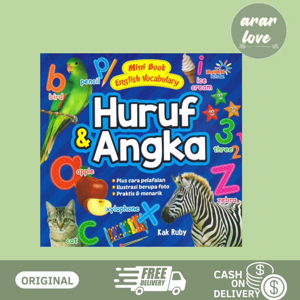 Jual BUKU MINI BOOK ENGLISH VOCABULARY HURUF & ANGKA | Shopee Indonesia
