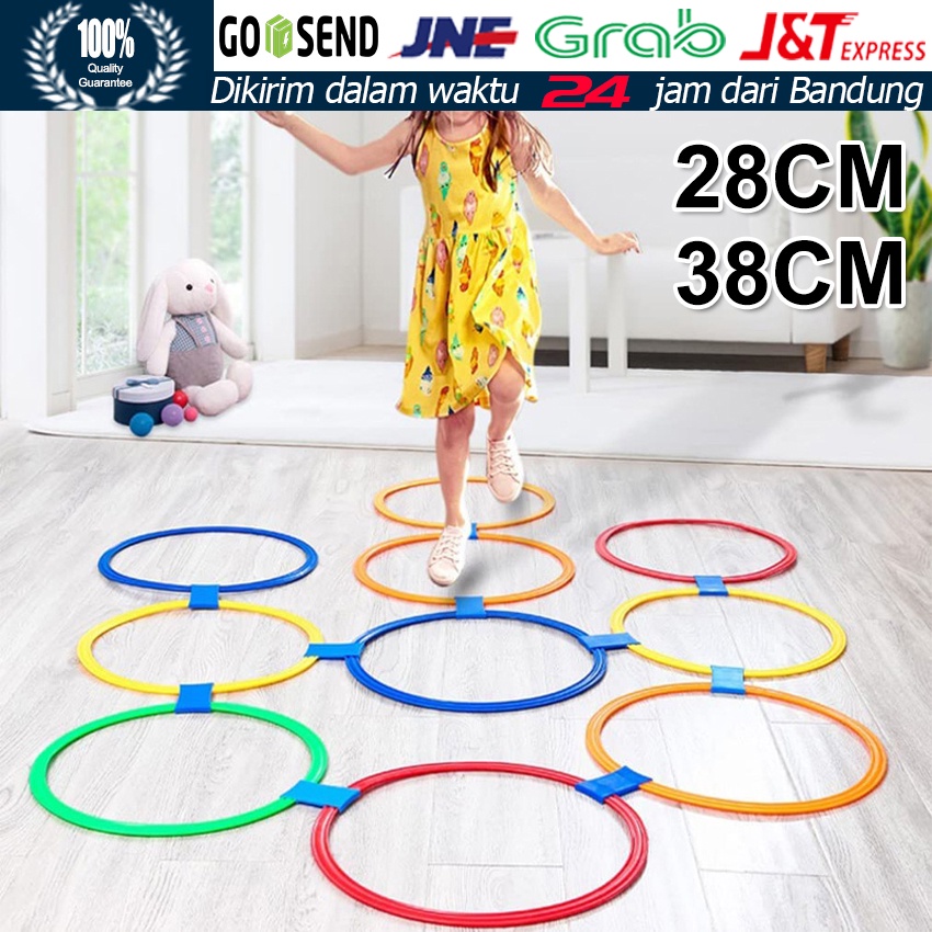 Jual 10Pc Kindergarten Teaching Aid Sport Hopscotch Fun Game Jumping ...