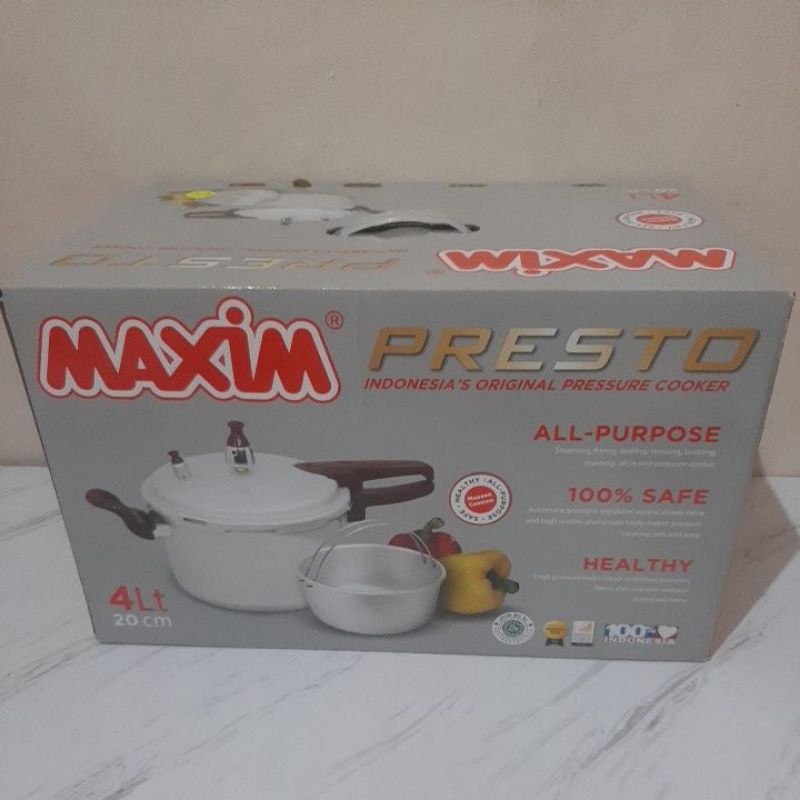 Jual Panci Presto Maxim 4liter serbaguna 20cm | Shopee Indonesia