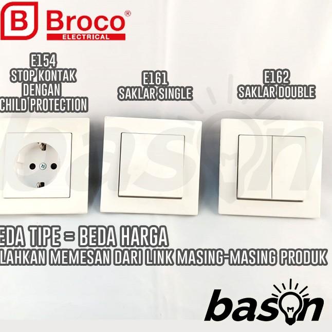 Jual Broco E161 PLANO Single Switch - Saklar Tunggal - Putih | Shopee ...