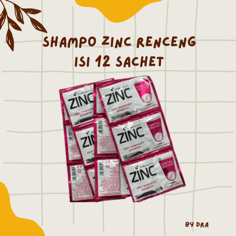 Jual Zinc Shampoo Renceng Isi 12 Sachet | Shopee Indonesia
