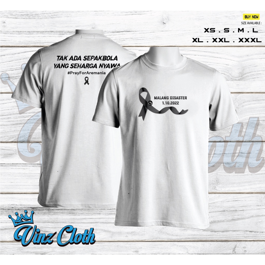 Jual Tshirt Kaos Malang Disaster Pray Aremania Kanjuruhan | Shopee Indonesia