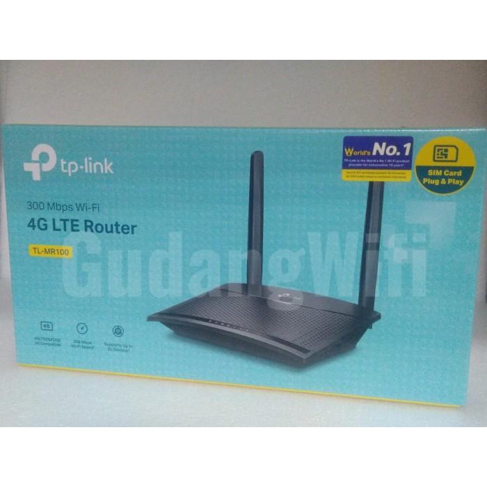 Jual TP-LINK TL-MR100 300 Mbps Wireless N 4G LTE Router / 4G Modem Sim ...