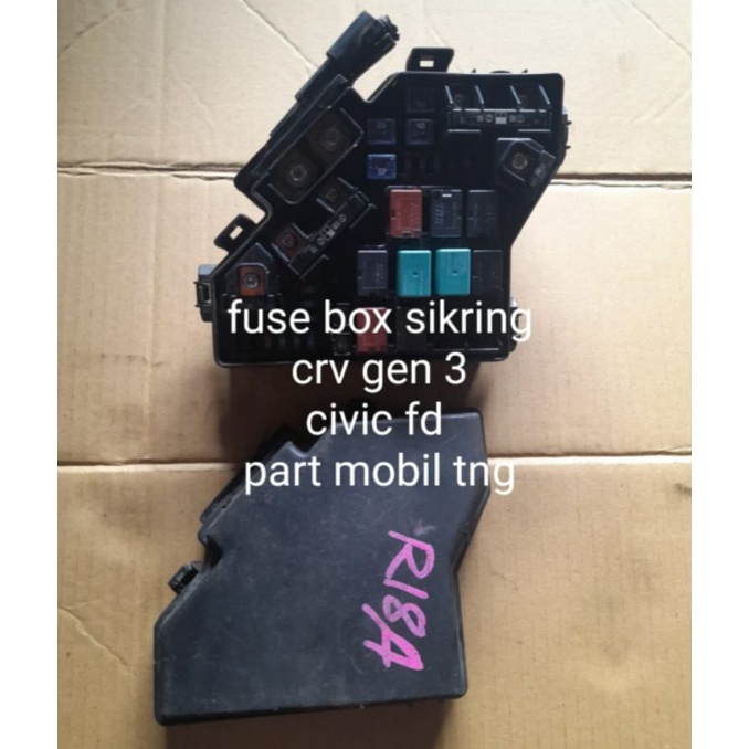 Jual Bok Box Sikring Sekering Fuse Bok Honda Crv Gen 3 R20 Civic Fd 18 ...