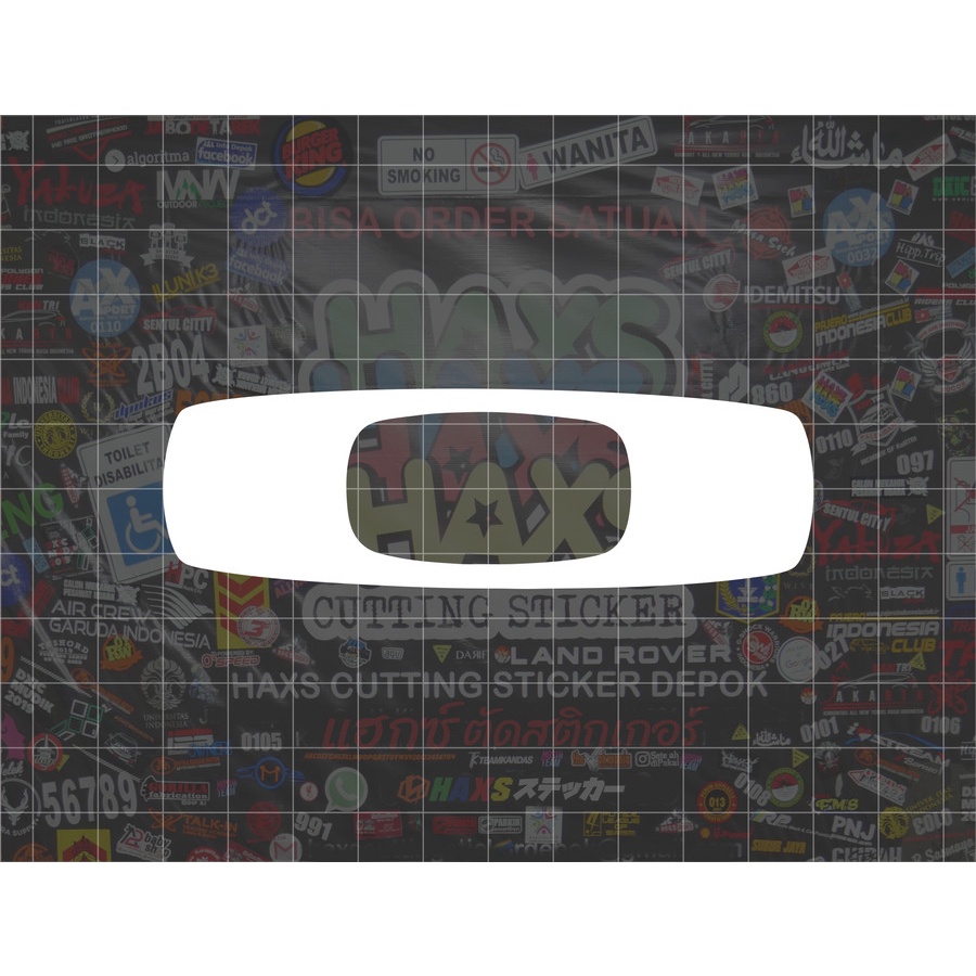 Jual Cutting Sticker Oakley Square Ukuran 10 Cm Untuk Motor Mobil ...